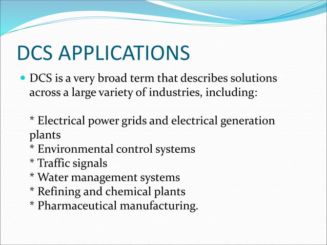 PPT On Scada And Dcs.ppt | Operating Systems | Computer Software and Applications