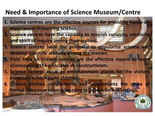 Role of Science Museum/Centre in Science Teaching/Learning | PDF