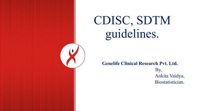 Presentation on CDISC- SDTM guidelines. | PPTX | Databases | Computer Software and Applications