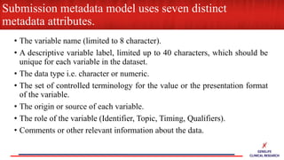 Presentation on CDISC- SDTM guidelines. | PPTX