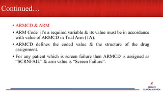 Presentation on CDISC- SDTM guidelines. | PPTX