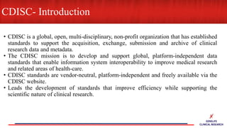 Presentation on CDISC- SDTM guidelines. | PPTX