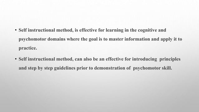 ppt on self instructional module.pptx | Educational Assessment | Education