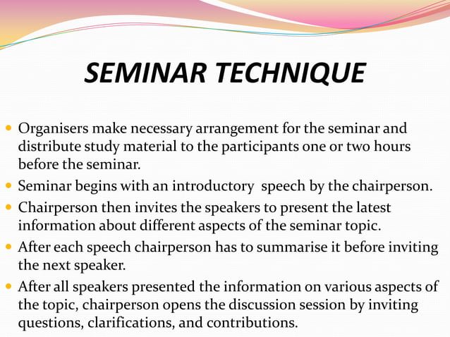 Ppt on seminar | PPTX