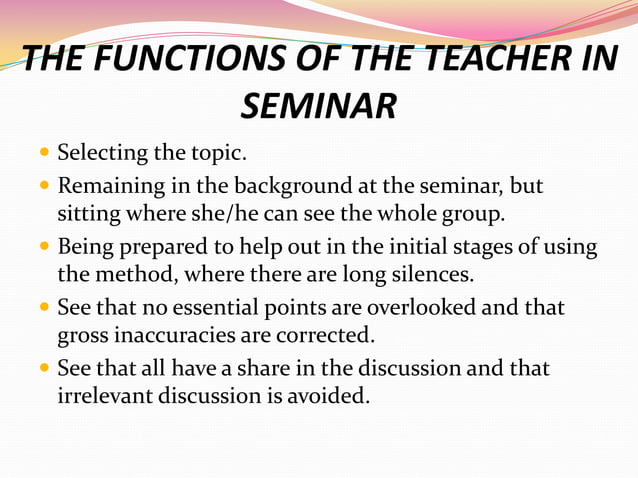 Ppt on seminar | PPTX
