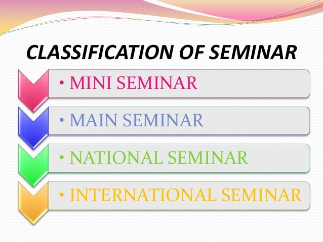 Ppt on seminar
