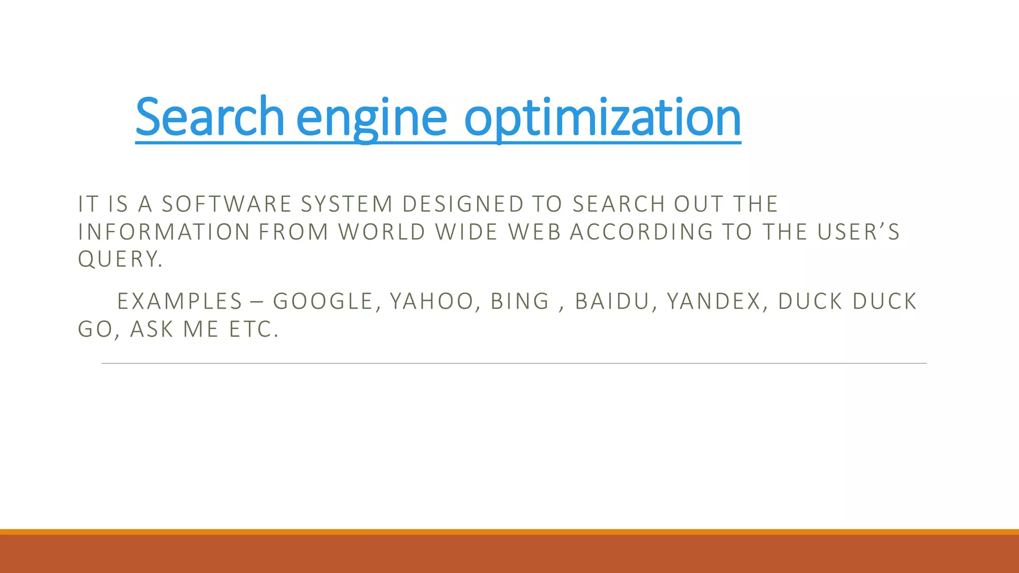 Search Engine Optimization | PPT