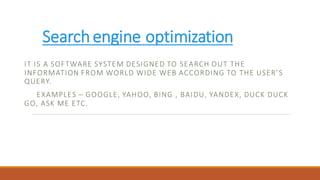 Search Engine Optimization | PPT