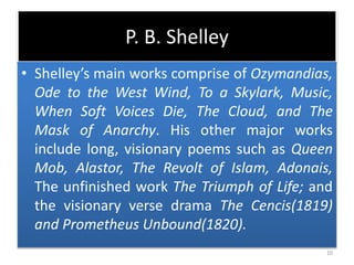 Poems of P.B.Shelley | PPTX