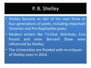 Poems of P.B.Shelley | PPTX