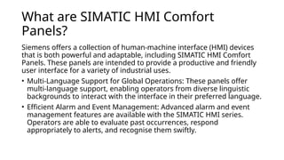 How SIMATIC HMI Comfort Panels Simplify Multi-Touch Operation | PPT