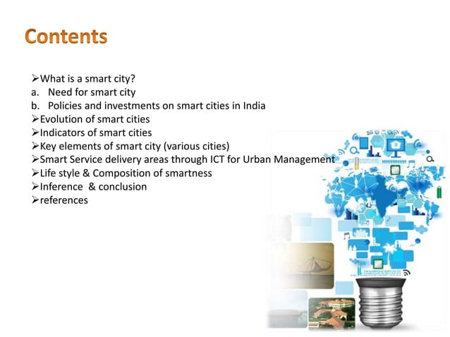 PPT on SMART city | PPTX