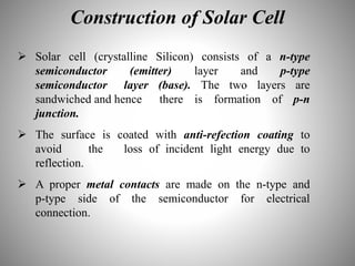 Ppt on solar cell | PPTX