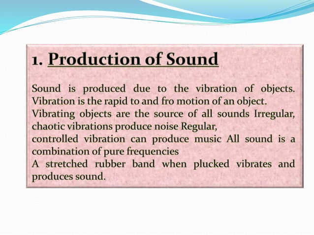 Ppt on sound | PPT