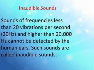 PPT ON SOUND BY MHFK | PPT