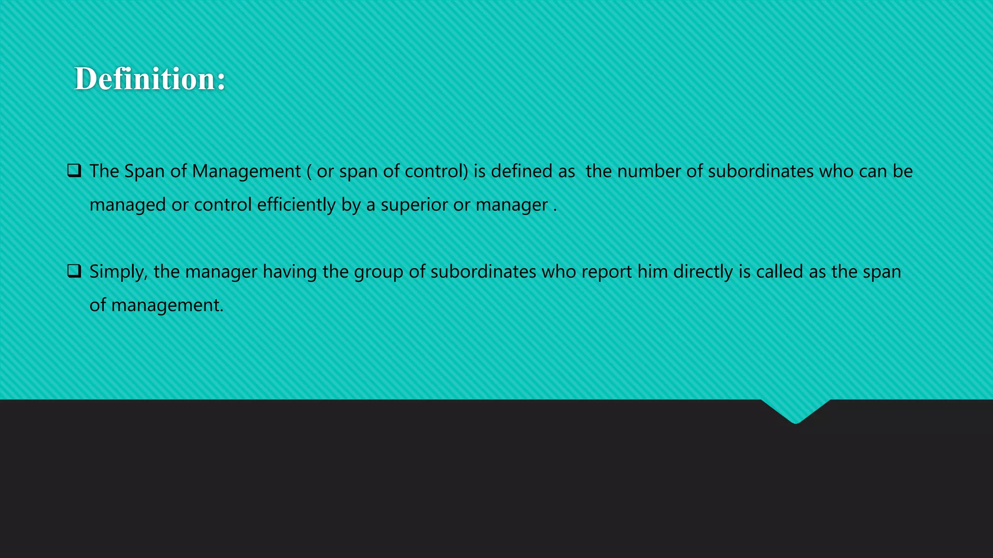 PPT on span of management.pptx | Business | Business and Finance