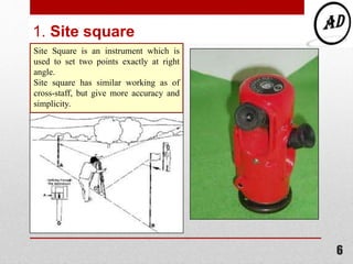 Special Instruments in Surveying | PPT
