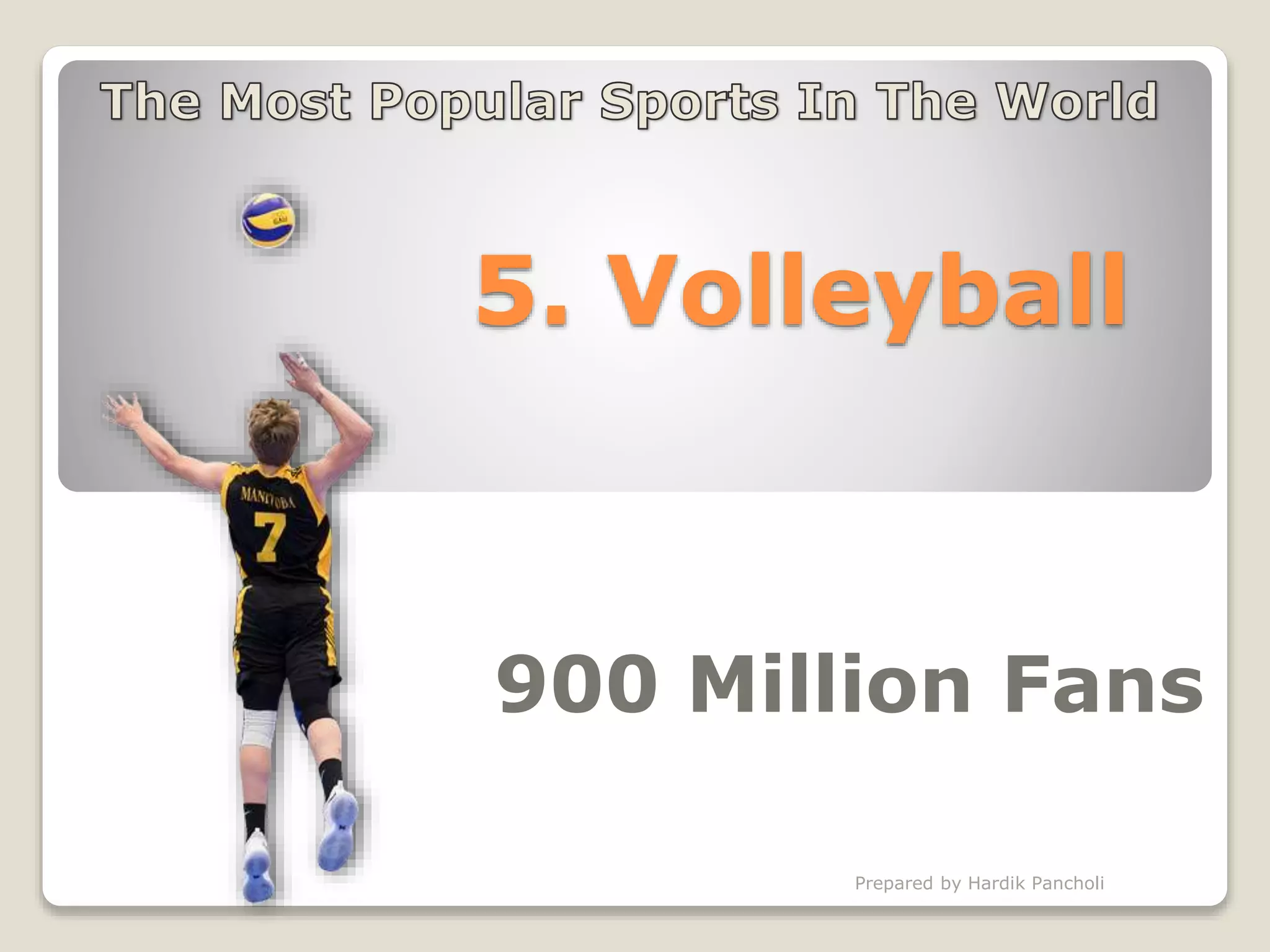 The Most Popular Sports of The World | PPTX