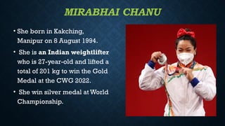 PPT ON SPORTS PERSONS of Haryana and Manipur | PPTX