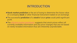 Stock Price Prediction | PPTX