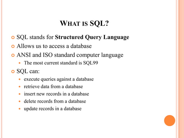 Ppt On Sql Injection Pptx Databases Computer Software And Applications