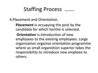 PPT ON STAFFING ( Staffing process and Recruitment ) | PPTX | Human ...