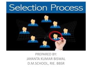 PPT ON STAFFING ( Selection process and Training & Development ) | PPT