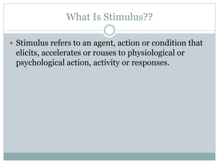 Ppt on stimulus variations | PPTX