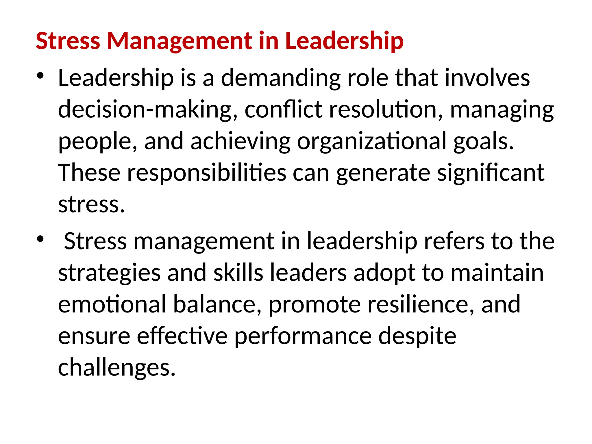 PPT on stress management.pptxDefine Stress and Stress Management ...