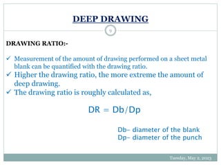 PPT on study about power press for blanking and deep drawing..pptx