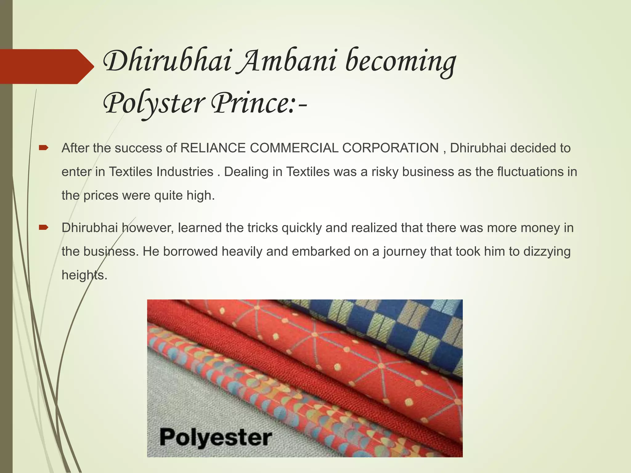 Success Story Of Dhirubhai Ambani Ji | PPTX