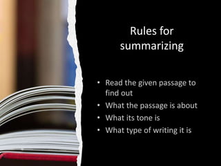 Powerpoint on Summarization of a passage.pptx