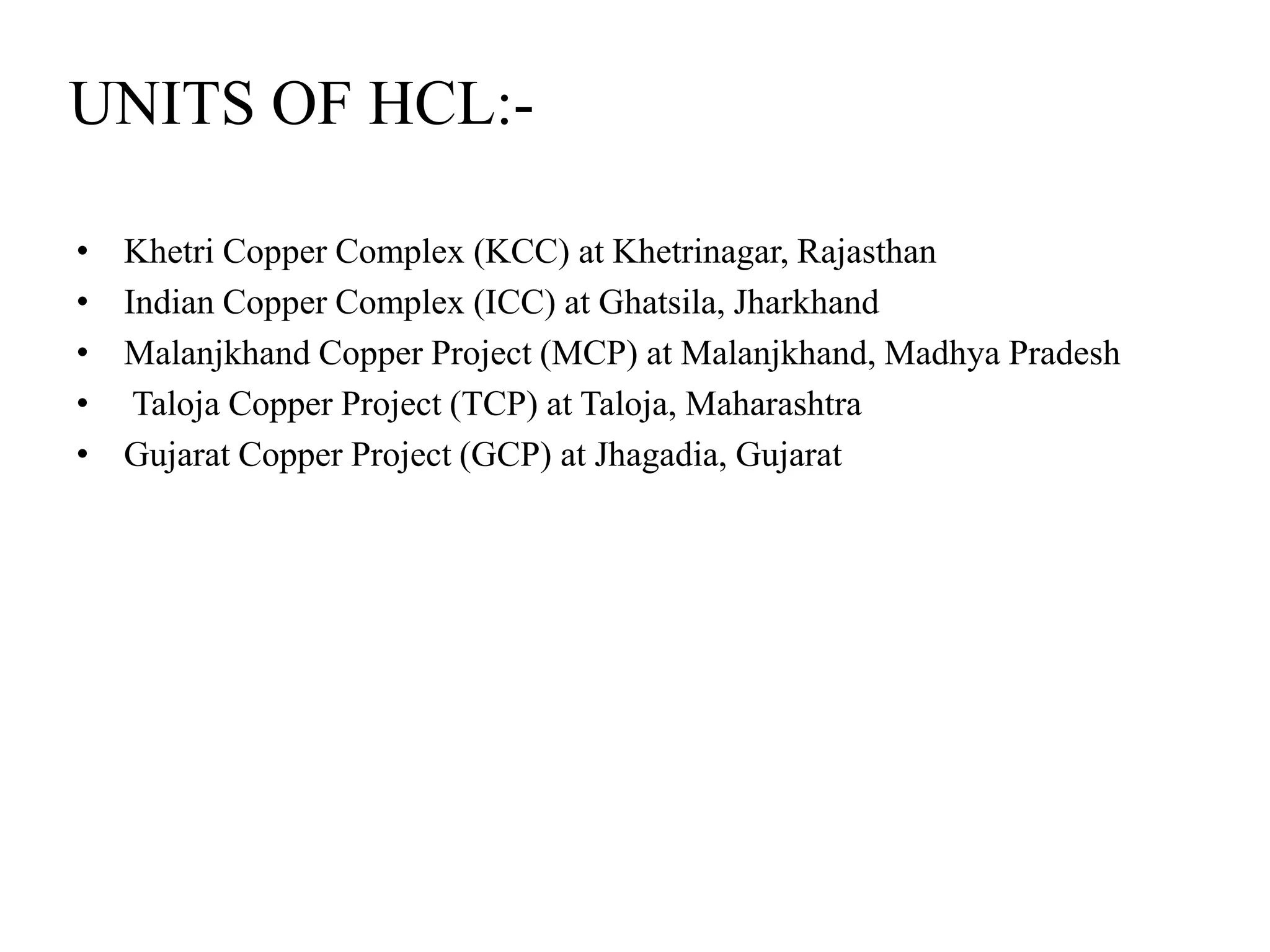 HINDUSTHAN COPPER LIMITED SUMMER TRAINING PPT | PPTX
