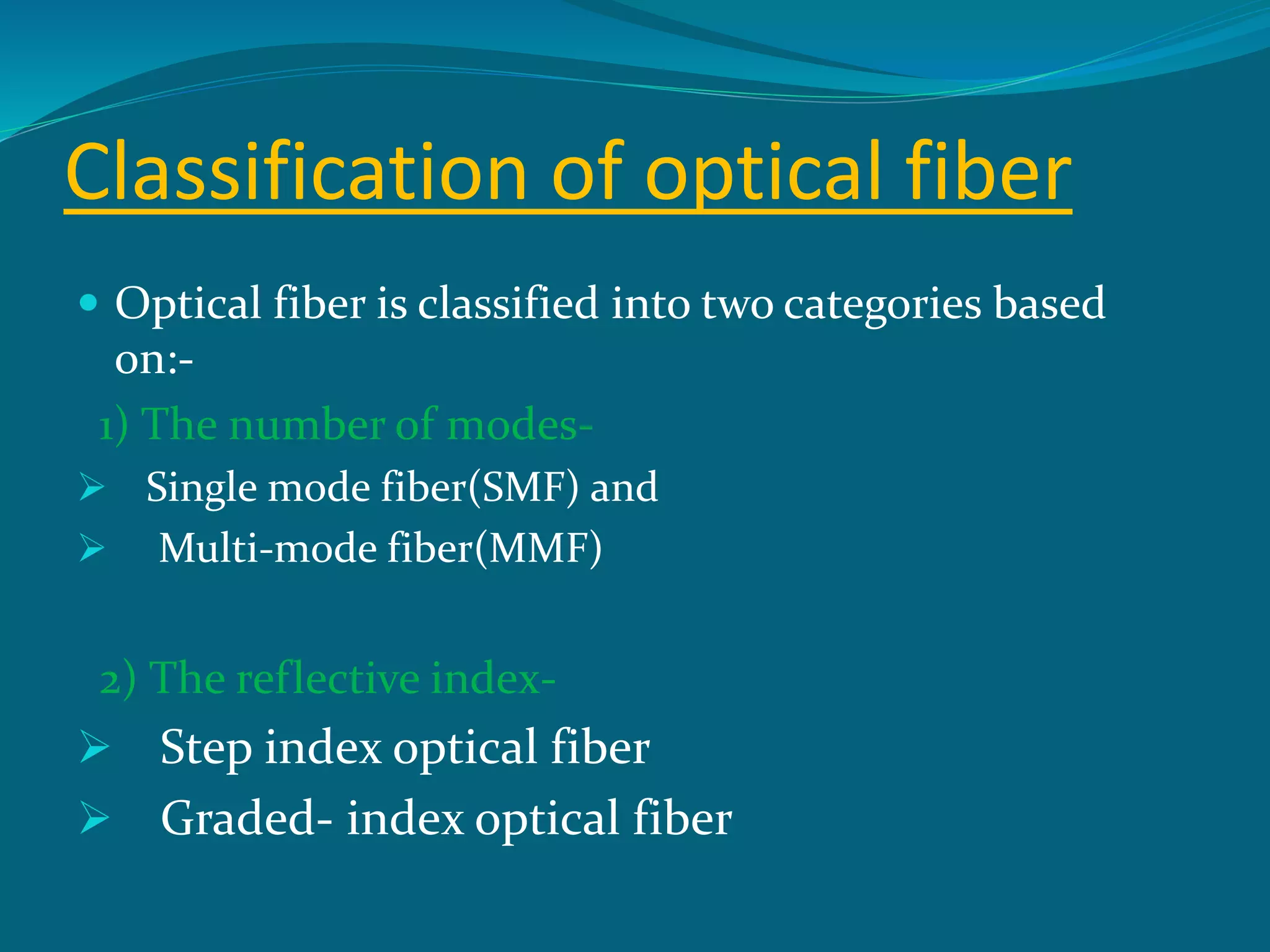 Ppt on optical fiber | PPTX