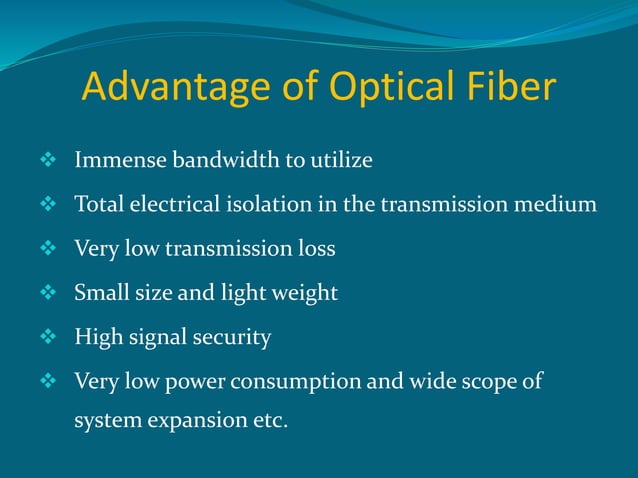 Ppt on optical fiber | PPTX | Computer Networking | Computing