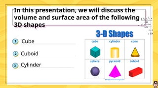 Comprehensive Guide to Volume and Surface Area in 3D Geometry | PPTX