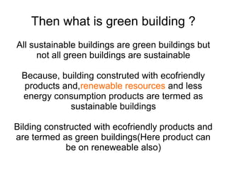 ppt on sustainable buildings | ODP
