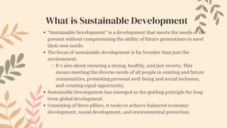 need of sustainable development in world | PDF