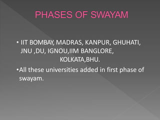 PPT On Swayam.pptx | Education industry | Industries