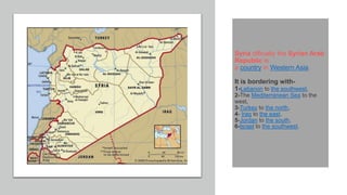 Ppt on syria | PPTX