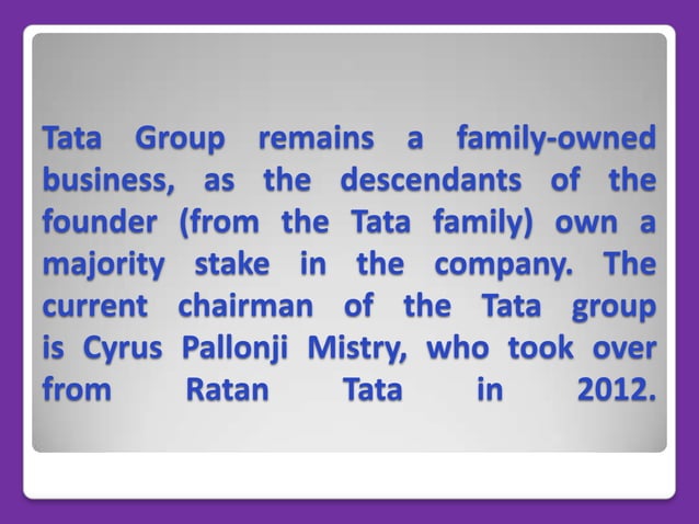 Ppt on tata groups | PPTX