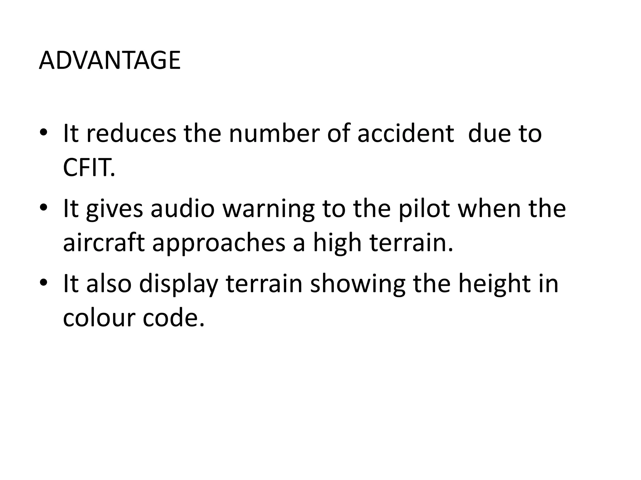 Ppt on terrain awareness warning system | PPTX