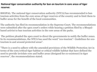 Tiger Conservation by Green Yatra | PPTX