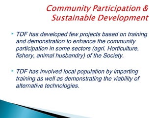 Ppt on tdf | PPT | Agriculture | Industries