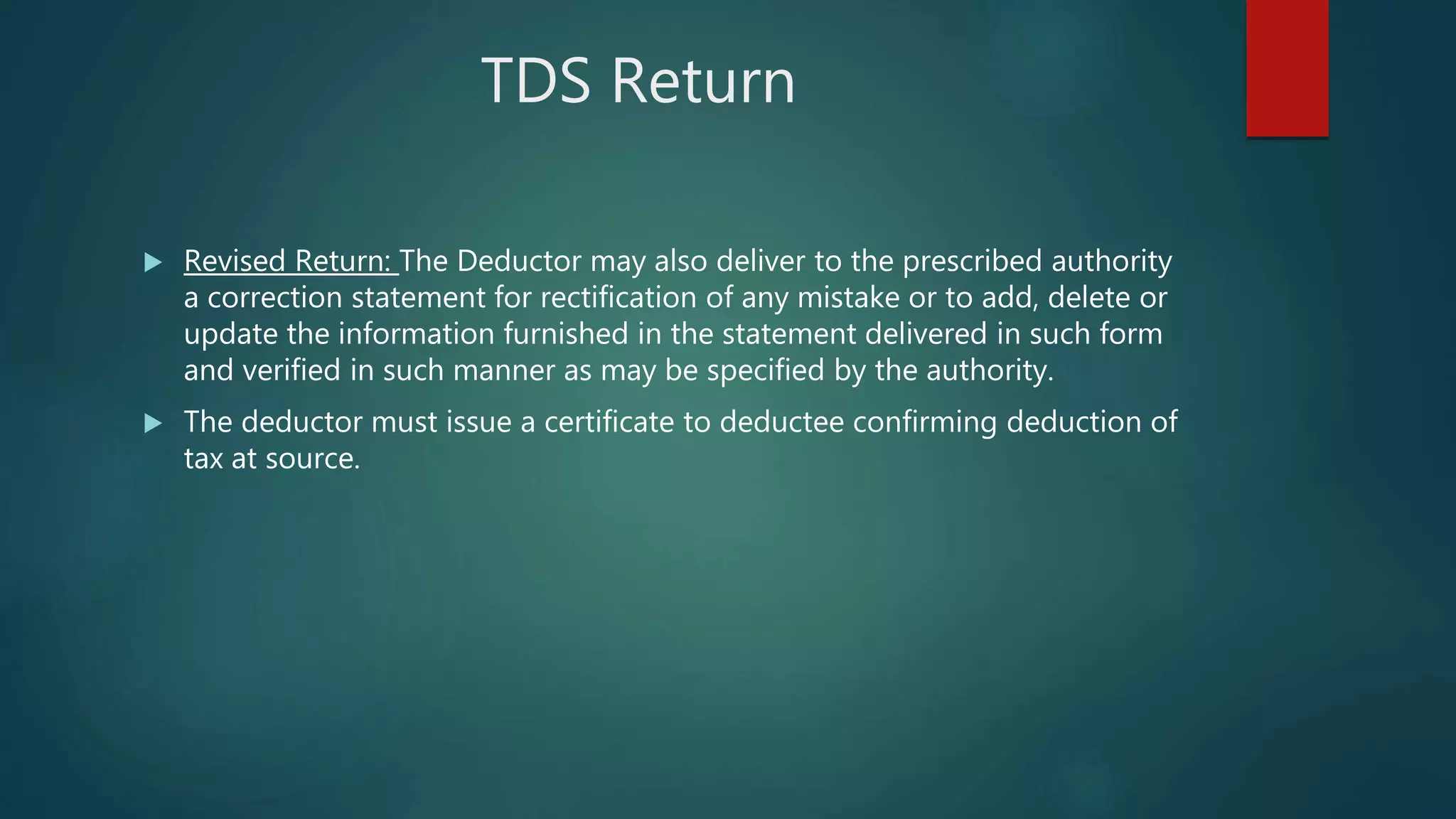 Ppt on tds | PPTX