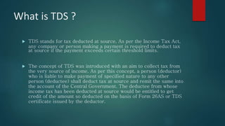 Ppt on tds | PPTX