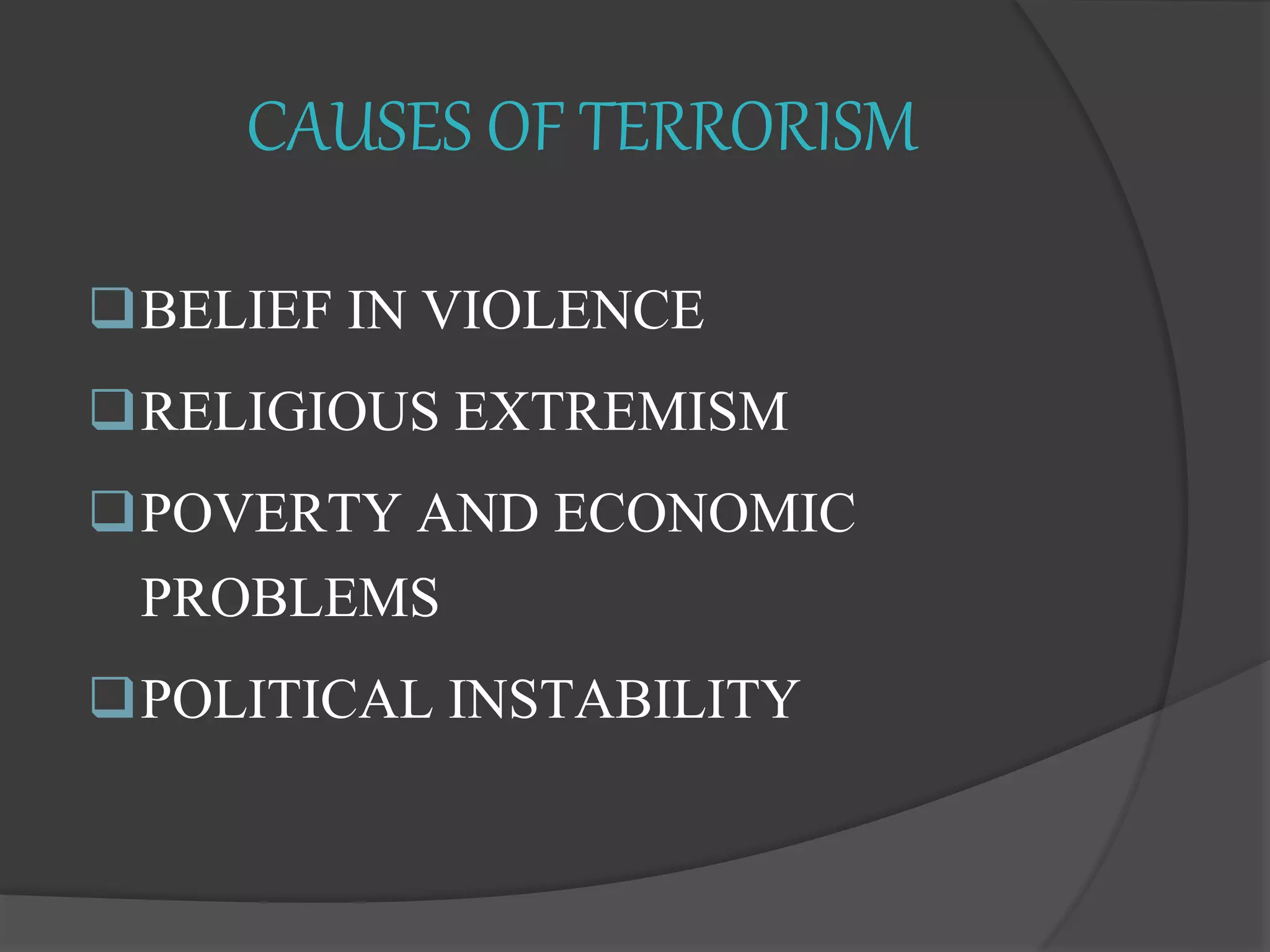 Ppt on terrorism | PPTX