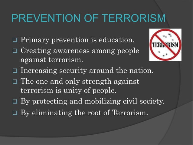 Ppt on terrorism | PPTX