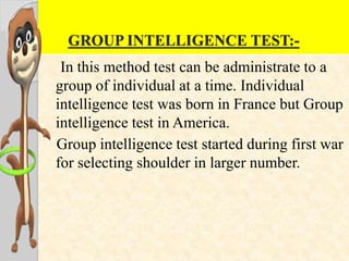 Ppt on test of intelligence mine | PPTX