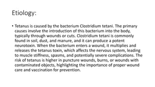 PPT on Tetanus by Zeeshan Mohammad….pptx